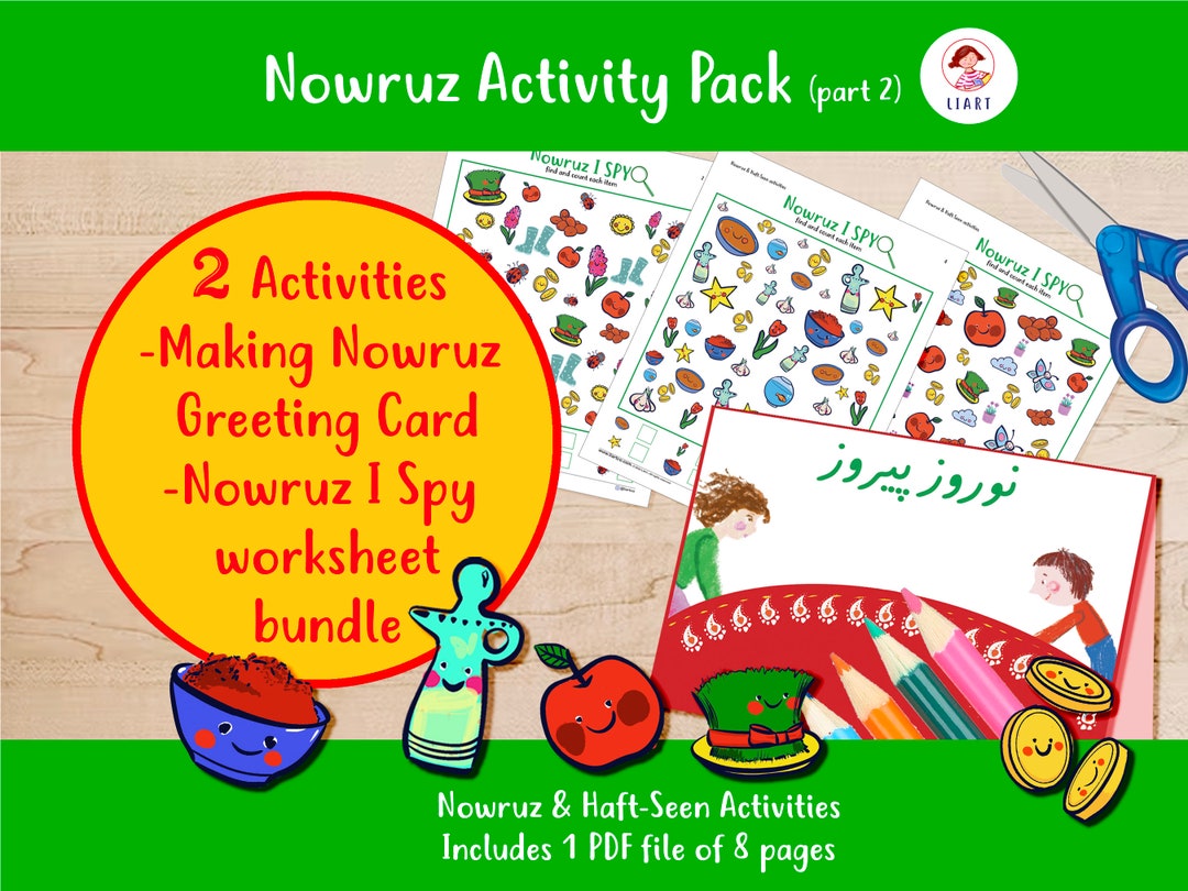Nowruz Activities Pack (part 2), Norooz I Spy Worksheets, Haft-seen ...