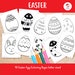 Easter Kids Activity, Easter Egg Coloring, Find Hiding Easter Items at ...