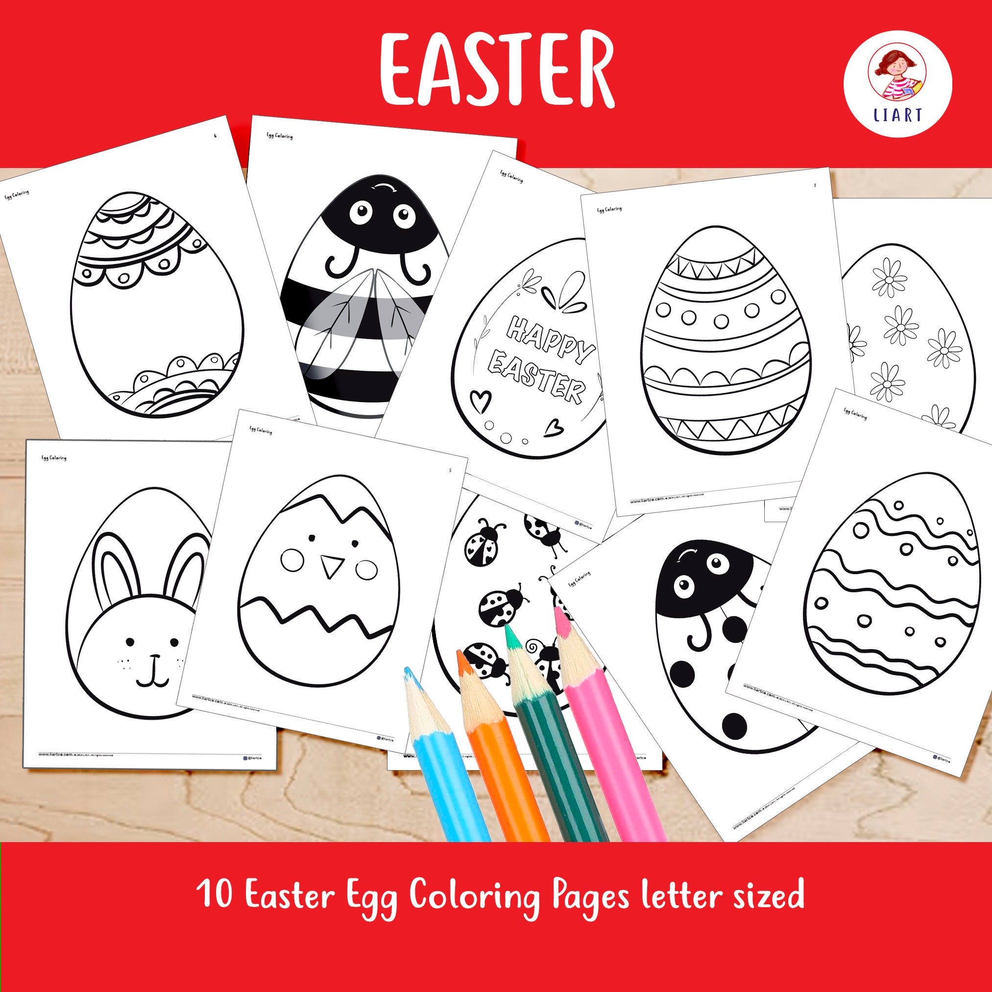 Easter Kids Activity, Easter Egg Coloring, Find Hiding Easter Items at ...