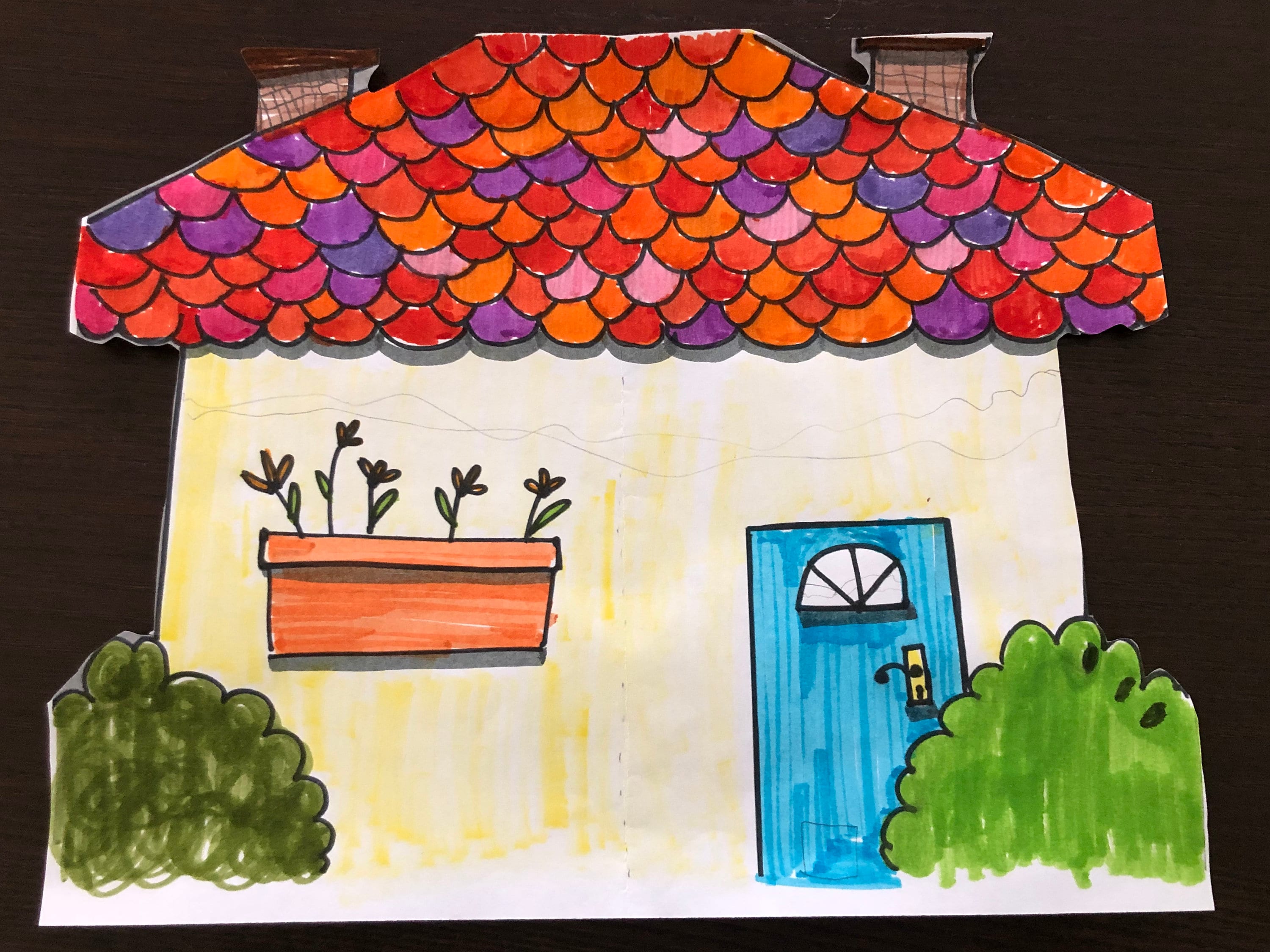 3D Folding Paper House Kids Activity Coloring and Building Booklet - Etsy