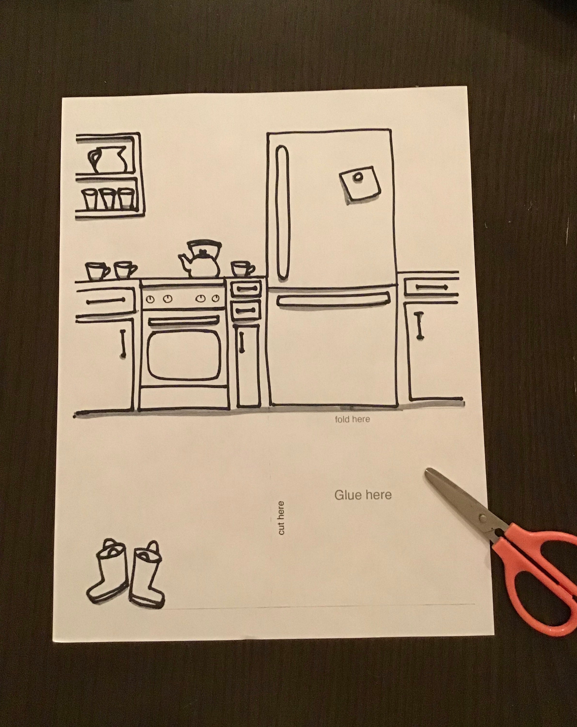 3D Folding Paper House Kids Activity Coloring and Building Booklet - Etsy