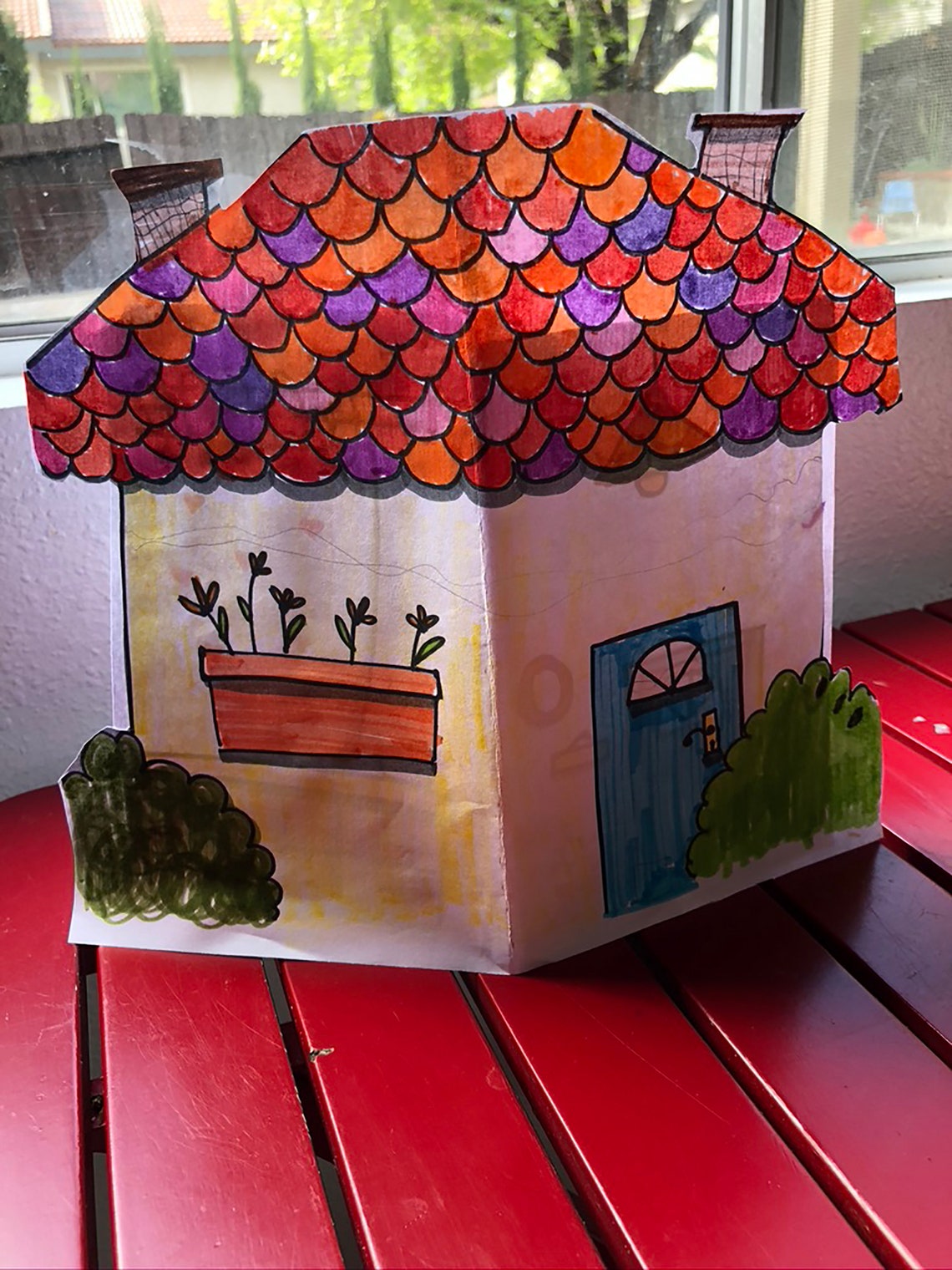 3D Folding Paper House Kids Activity Coloring and Building Booklet - Etsy