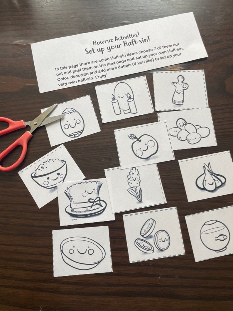 Nowruz Activities Pack (part 1 & 2) Bundle, I Spy Worksheets, Haft-seen ...
