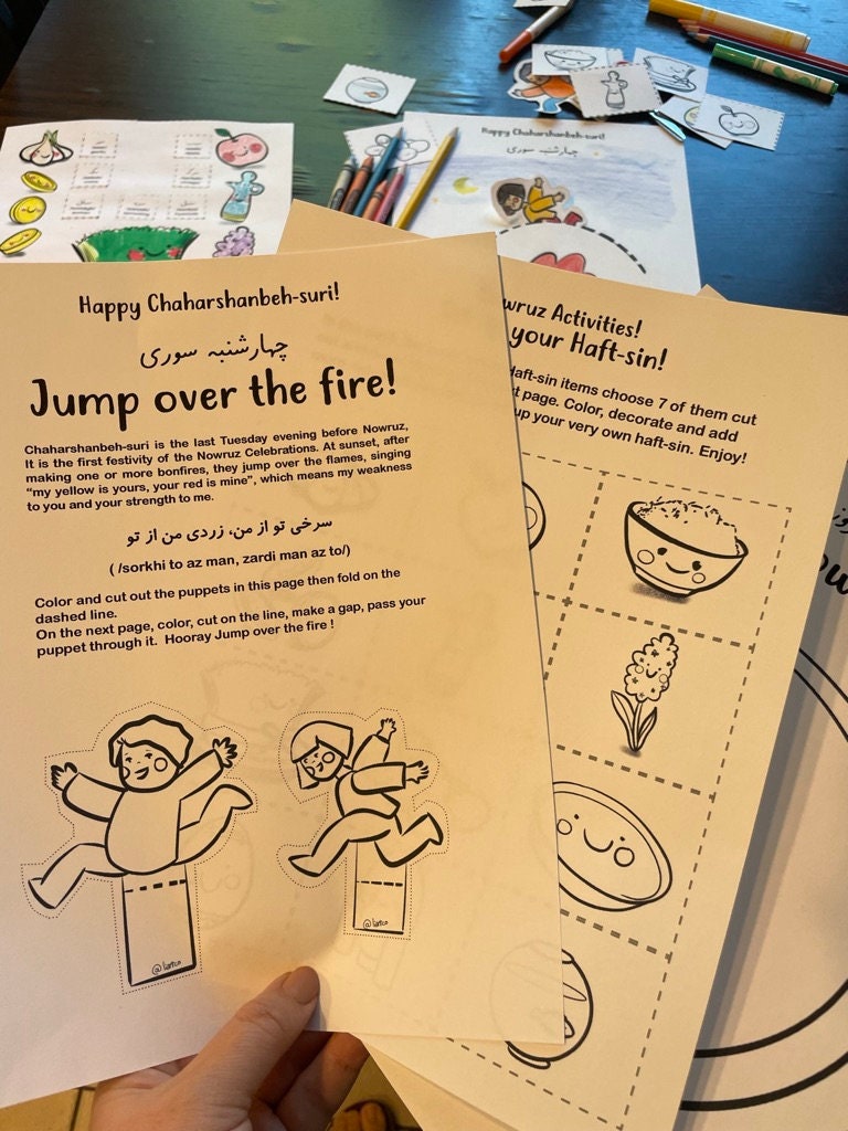 Nowruz Activities Pack (part 1 & 2) Bundle, I Spy Worksheets, Haft-seen ...