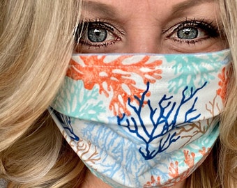 Coral Face Mask | Etsy