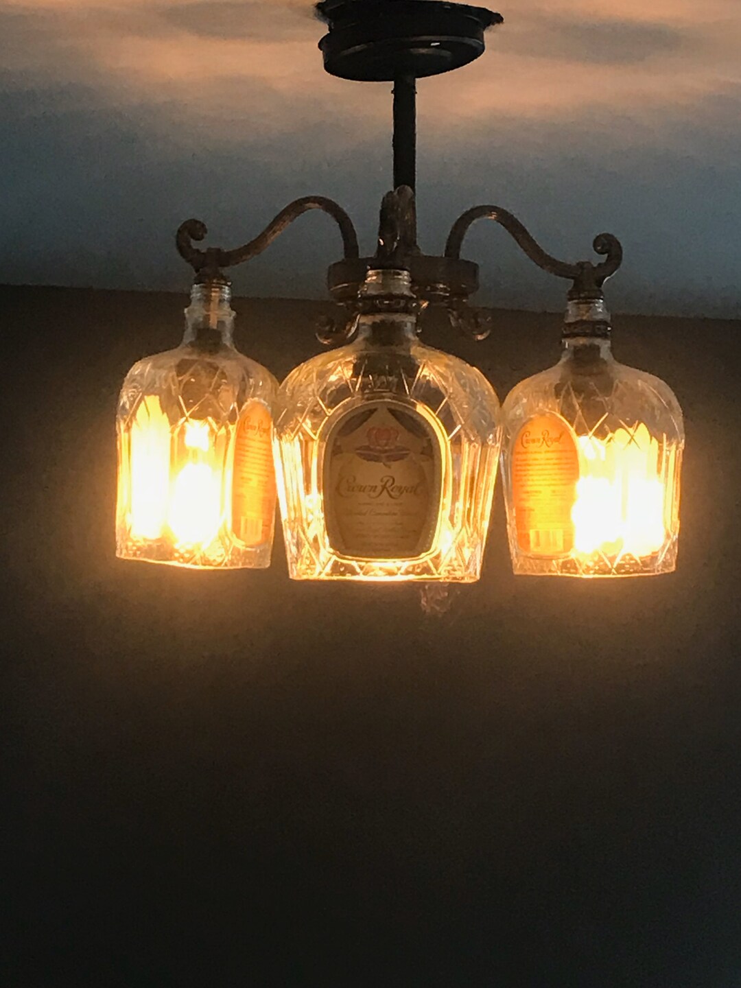 Crown Royal Triple Light Ceiling Light - Etsy