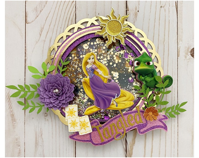 Tangled Cake Topper, Rapunzel Cake Topper, Princess Cake Topper - Etsy