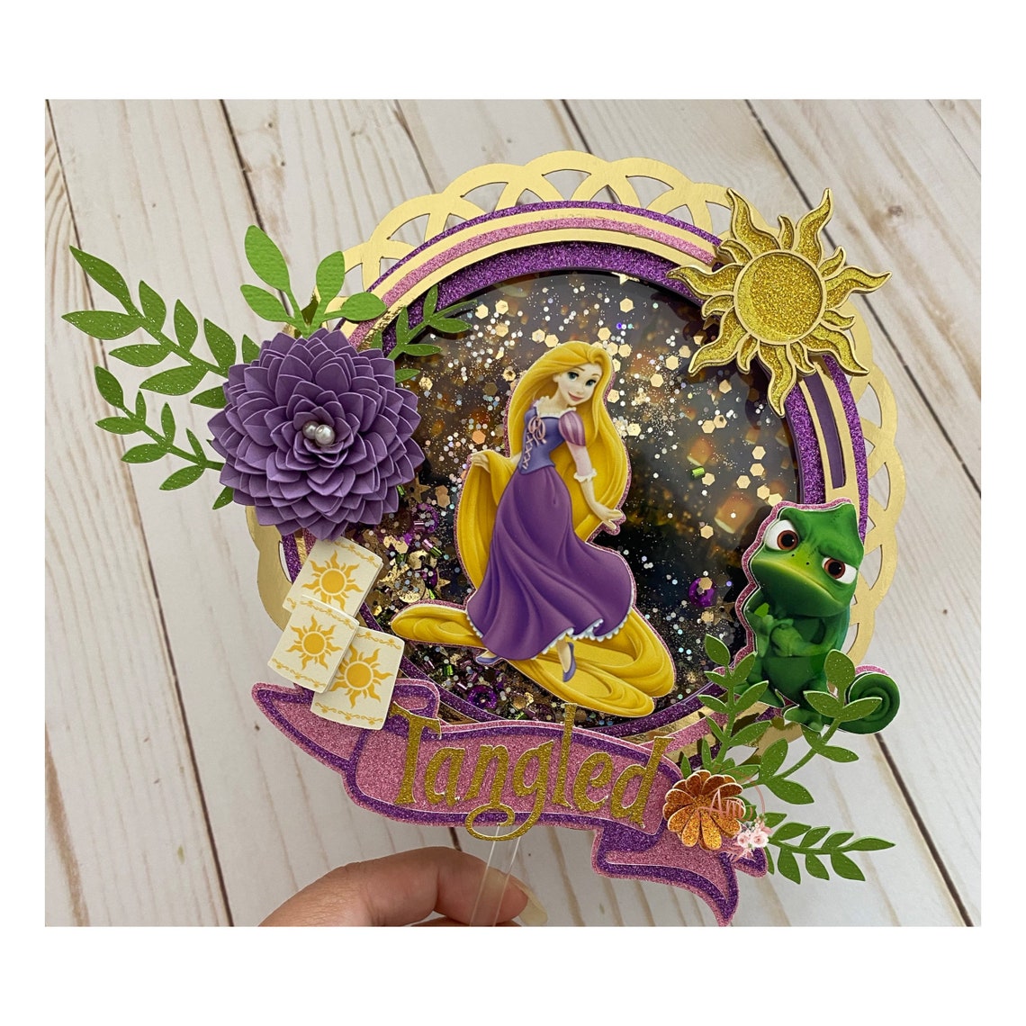 Tangled cake topper Rapunzel Cake topper Princess cake | Etsy