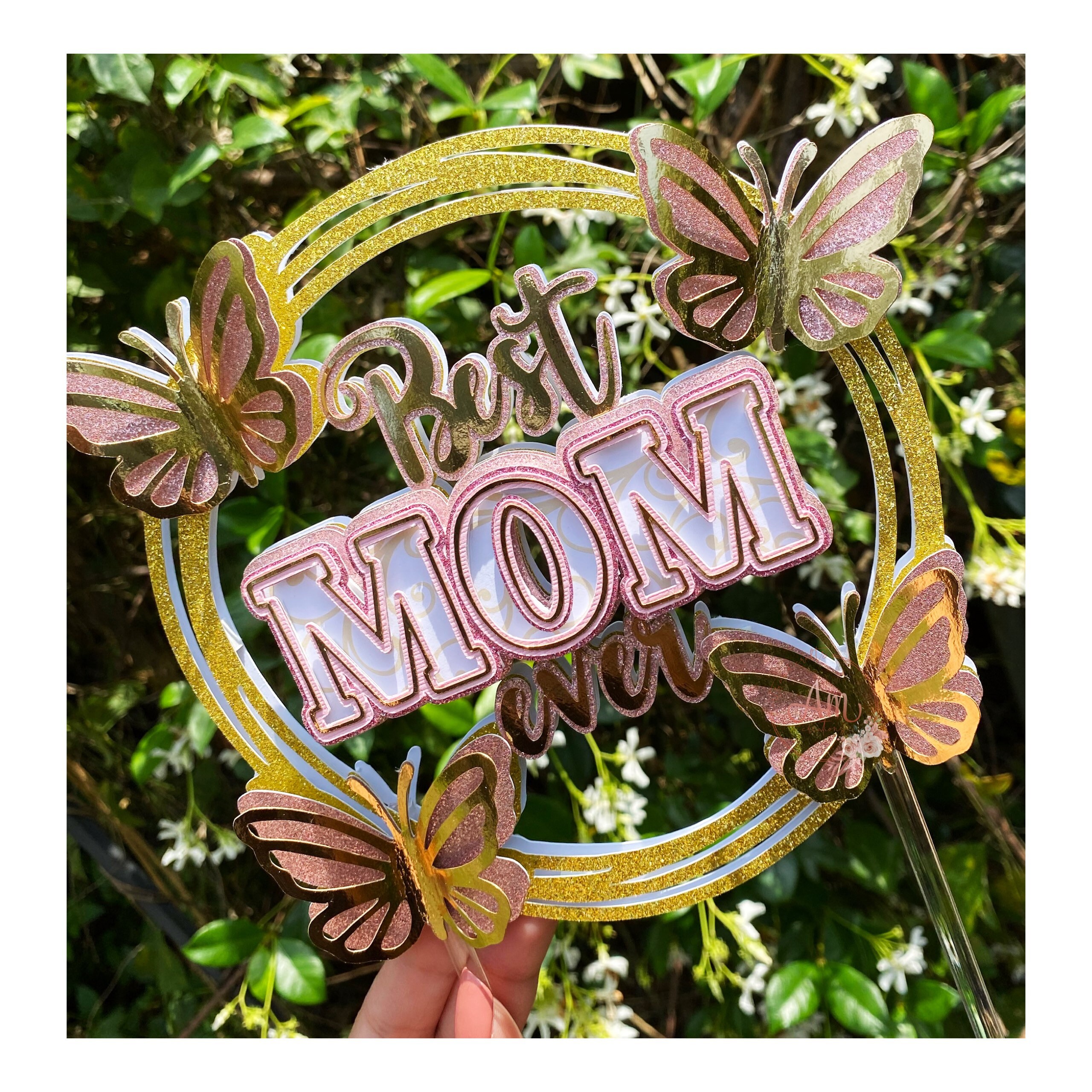 Best MOM cake topper Mothers Day cake topper - Etsy España