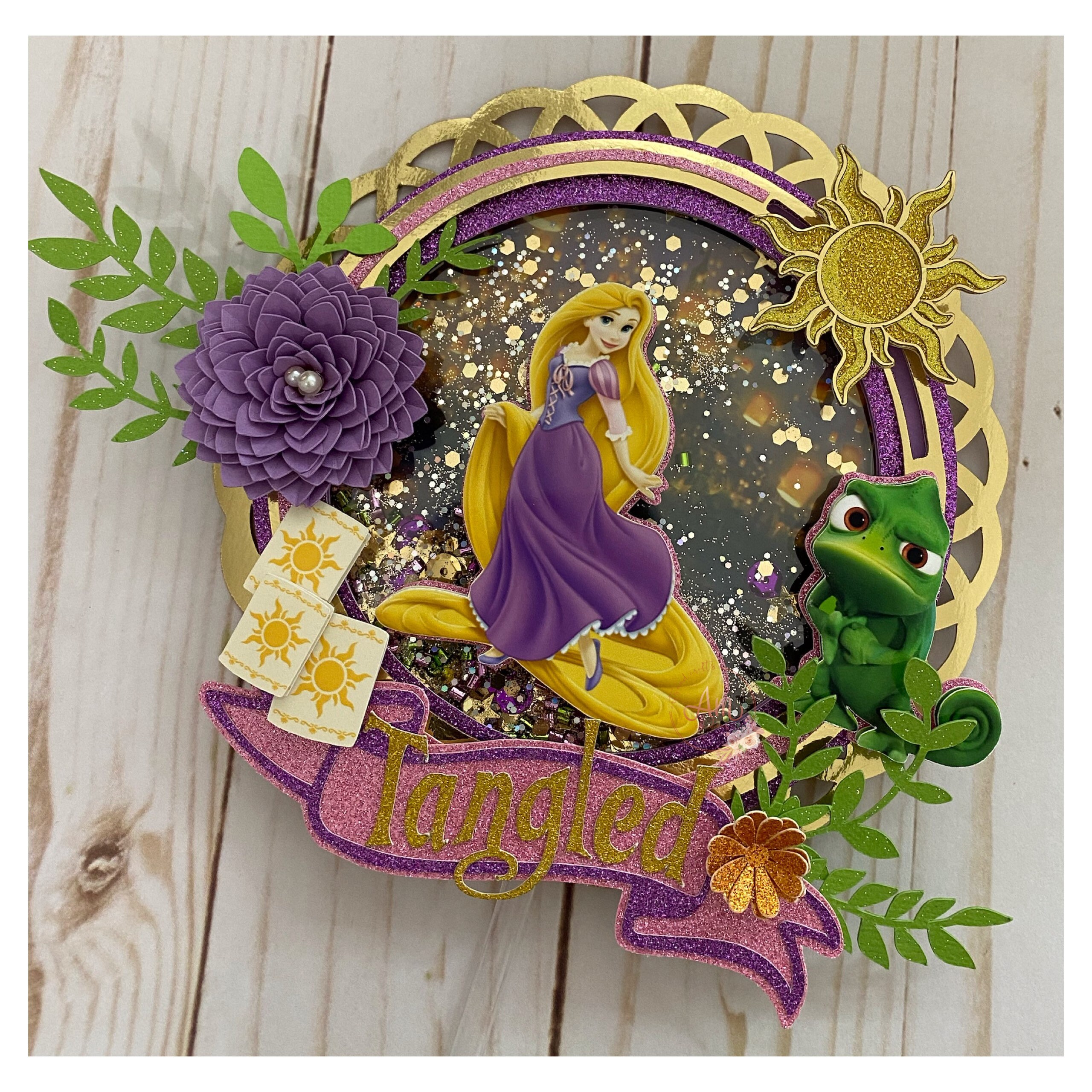 Tangled cake topper Rapunzel Cake topper Princess cake | Etsy