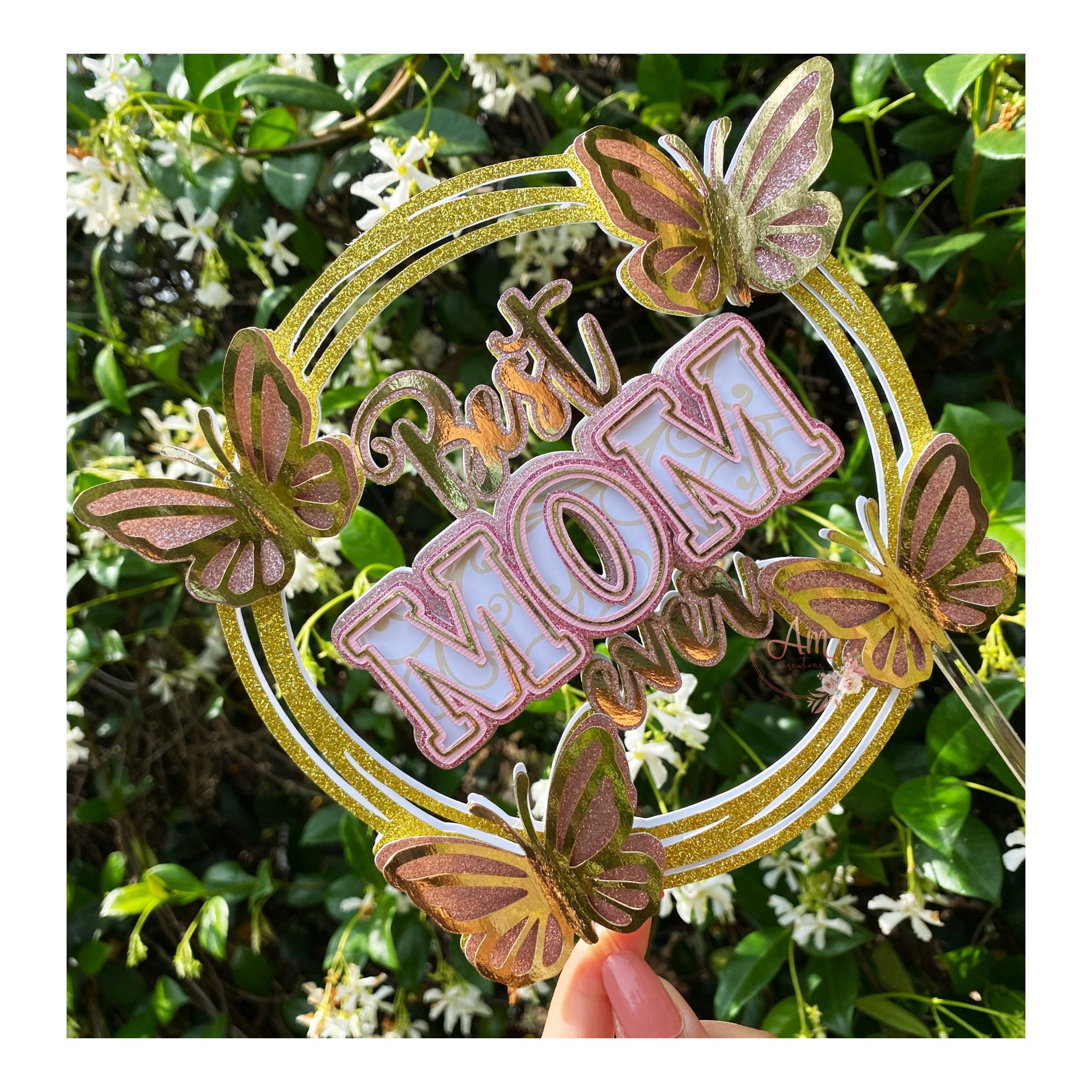 Best MOM cake topper Mothers Day cake topper - Etsy España