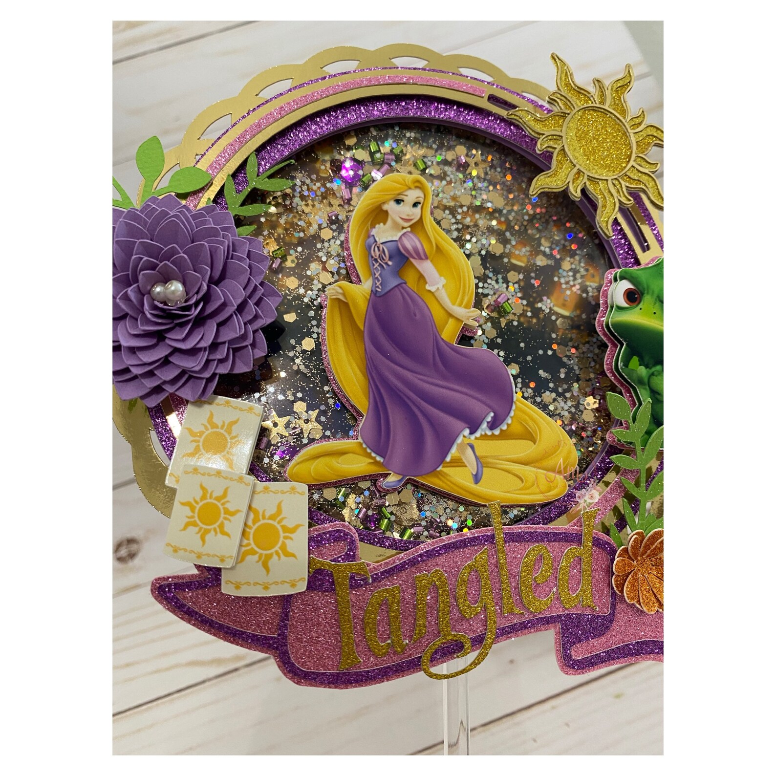 Tangled cake topper Rapunzel Cake topper Princess cake | Etsy