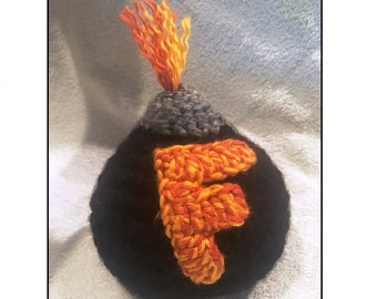 F is for Fabulous F Bomb Crochet Pattern - Etsy