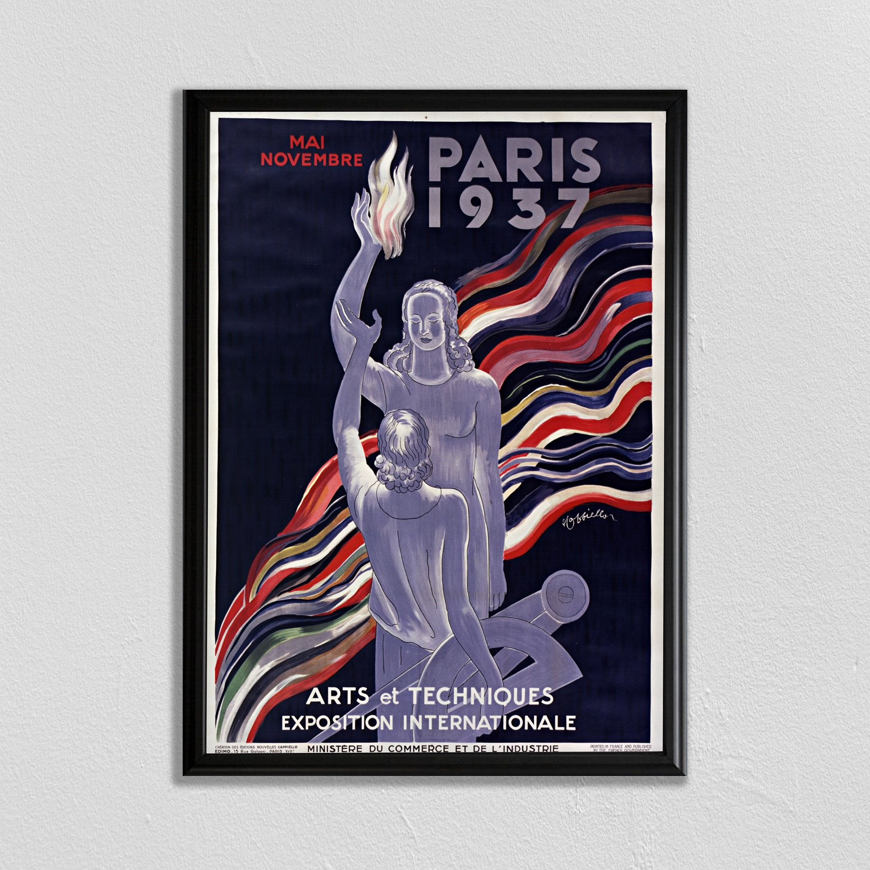 Paris Wall Art Vintage French Poster Leonetto Cappiello | Etsy