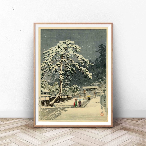 Japan Art Print Wood Block Poster Home Decor Japanese | Etsy