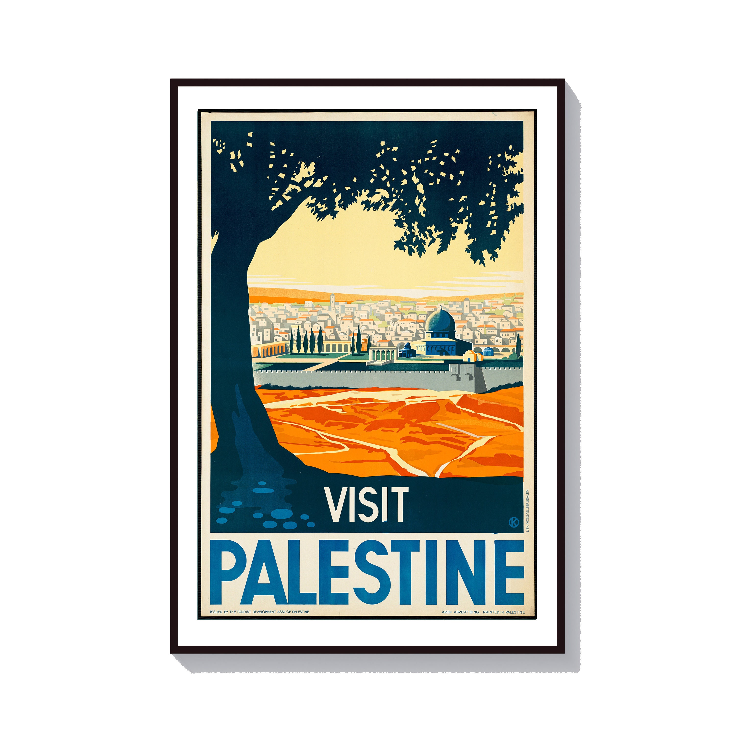 Palestine Poster Poster of Palestine Vintage Travel Poster | Etsy