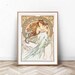 Alphonse Mucha Print | Art Nouveau | Home Decor | Vintage | - Etsy