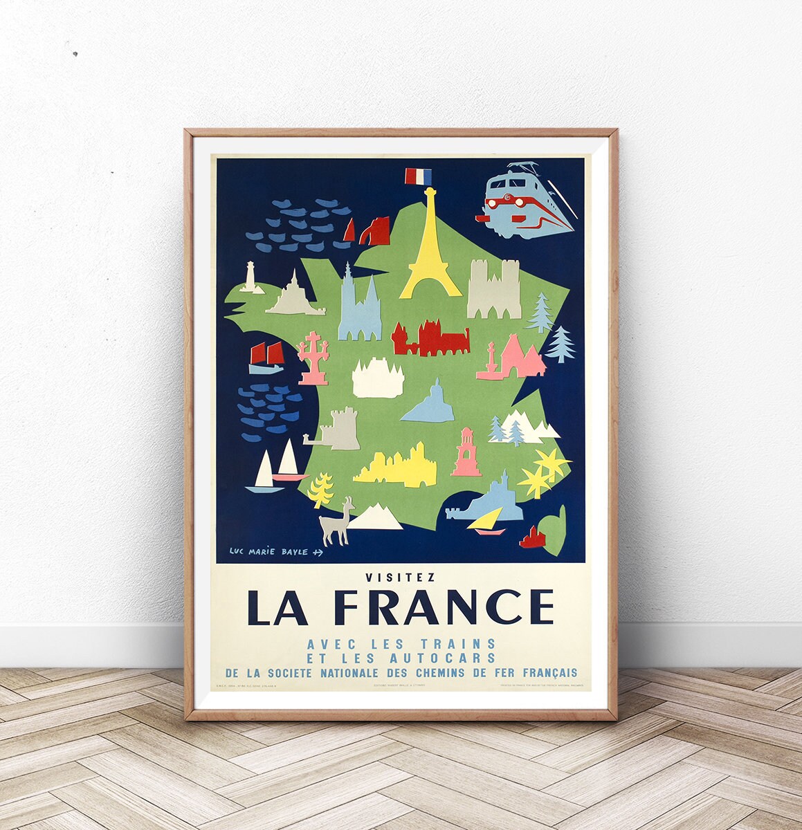 Cartel de Francia Travel Paris Print Paris Wall Art French | Etsy