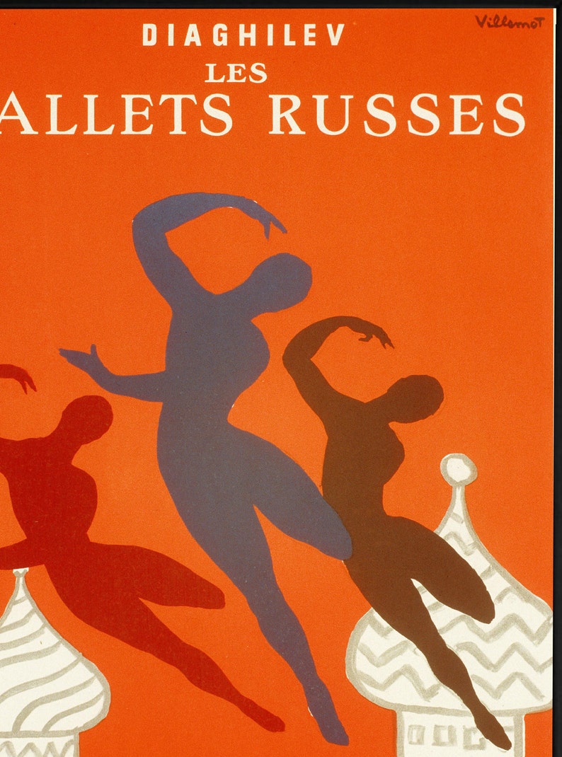 Paris Wall Art Ballet Poster Russian Poster Russia Print - Etsy