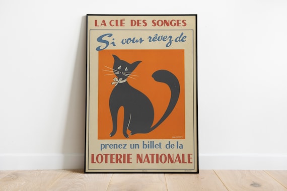 Vintage French Cat Posters