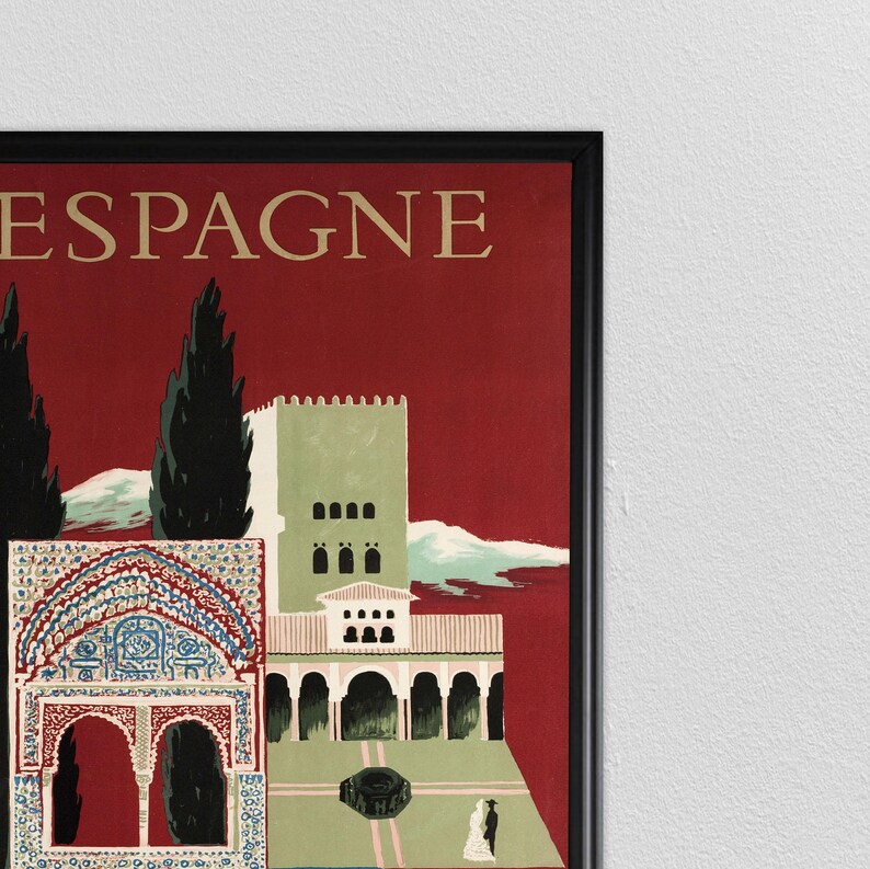 Spain Poster Spain Print Spanish Art Poster of Spain - Etsy