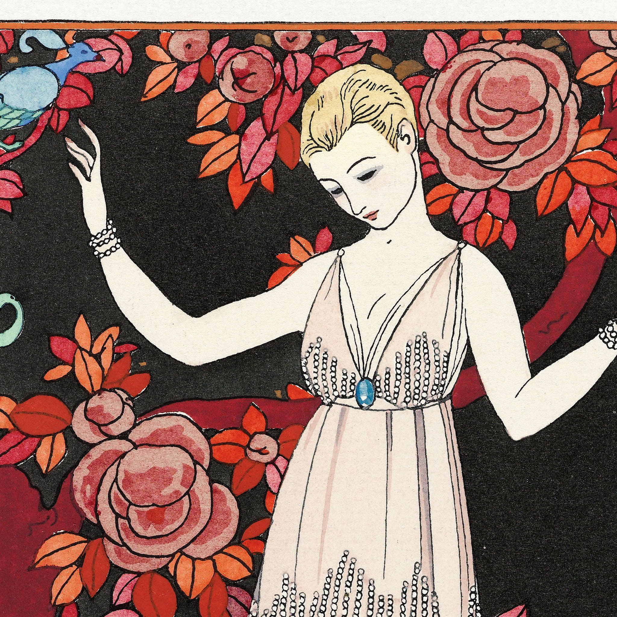 George Barbier Print, Fashion Illustration, Home Decor, Paris Wall Art ...