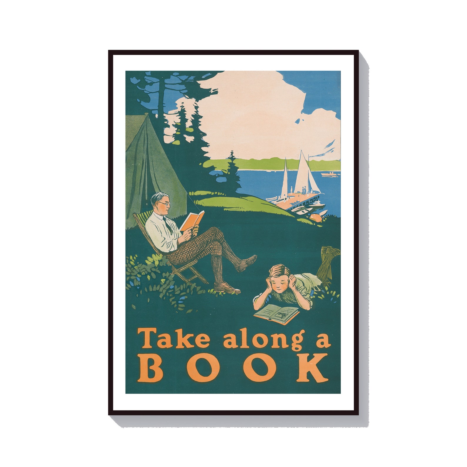 Book Poster Quote Poster Classroom Art Take Along A Book - Etsy