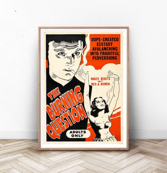Reefer Poster Marijuana Art Print Vintage Movie Poster Weed - Etsy