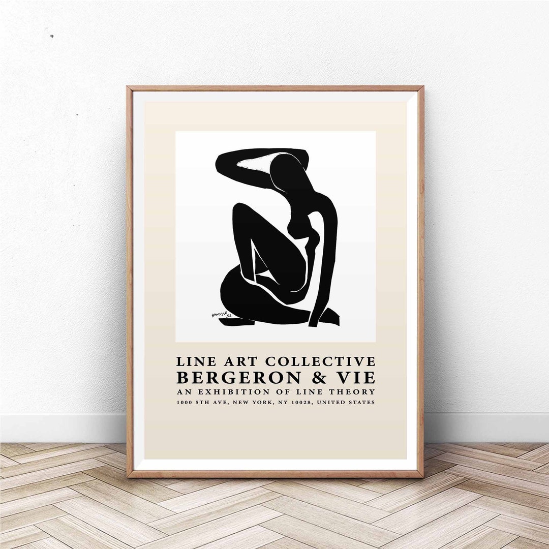 Matisse Inspired Line Art Print: Exhibition Poster - Etsy