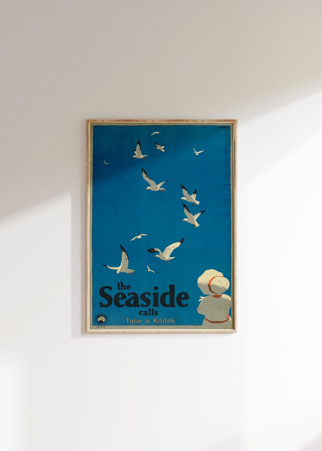 Vintage Beach Art, Vintage Advertisement, Retro Poster, Travel, Art - Etsy