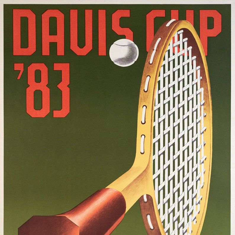 Vintage Tennis Poster Sports Print Vintage Sport Wall Art | Etsy