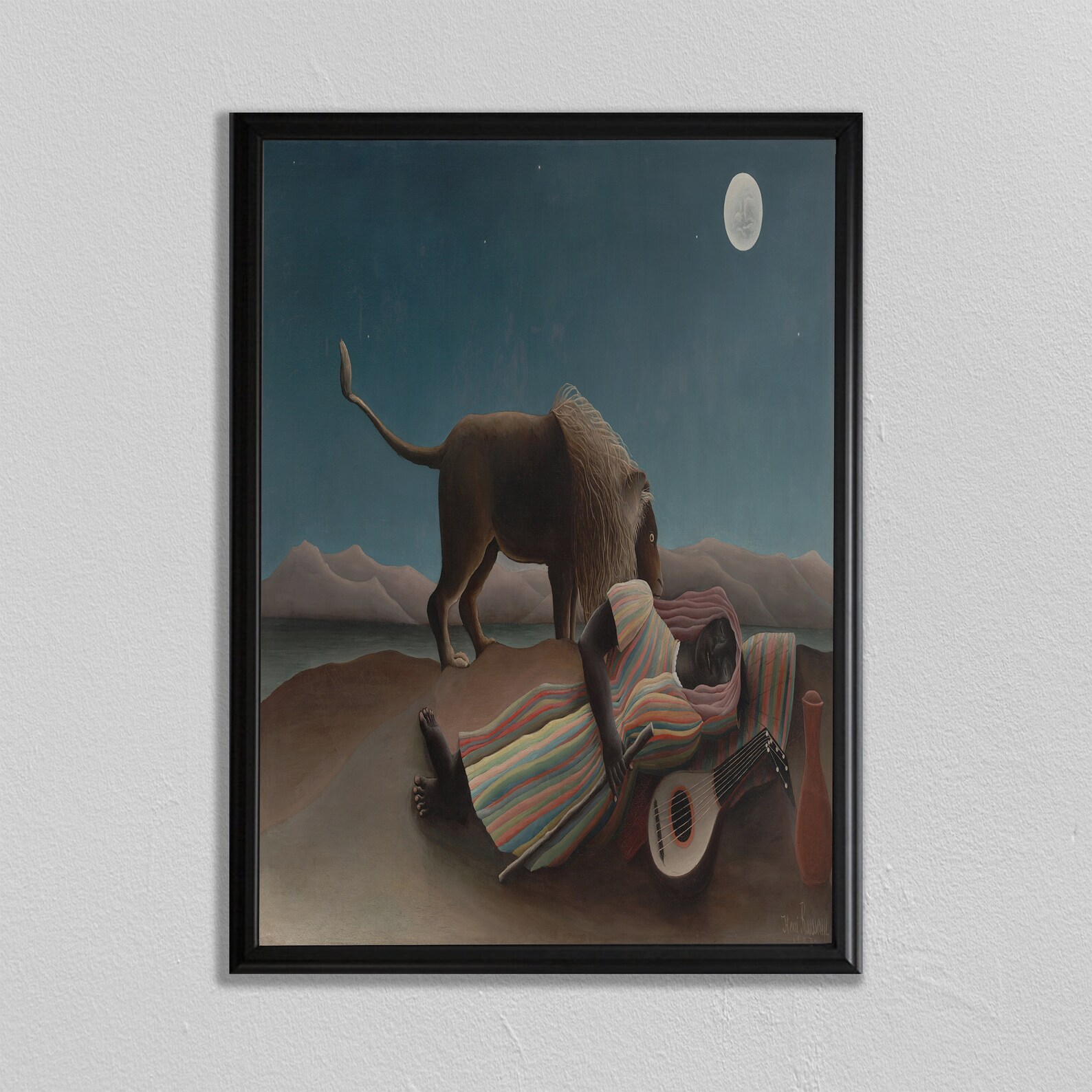 Henri Rousseau Print Paris Wall Art the Sleeping Gypsy | Etsy