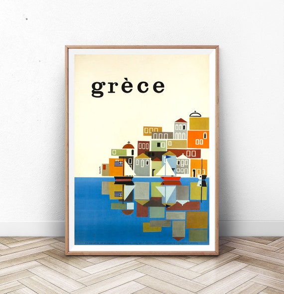GREECE POSTER PRINT: Greece Poster Greece Art Santorini | Etsy