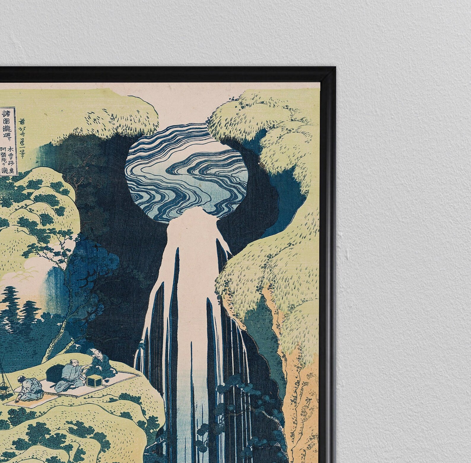 Japan Wood Block Waterfall Print Japanese Art Print Art Home - Etsy