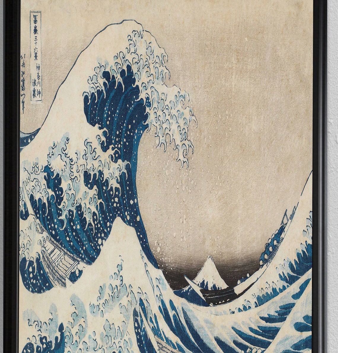 Die große Welle Poster Vintage Japan Kunst japanische Druck - Etsy.de