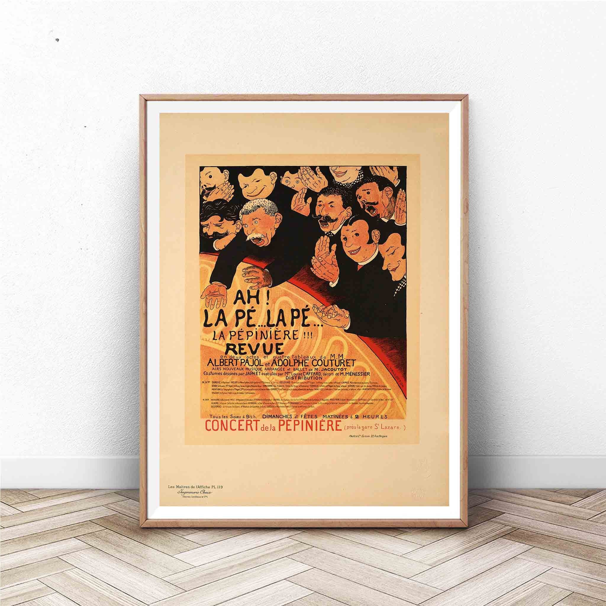 Vintage Concert Poster Old Exhibition Poster Paris Wall | Etsy