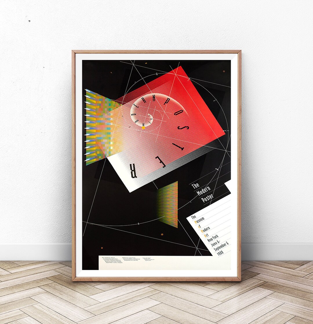 MODERN POSTER: Museum Exhibition Poster, Modern Wall Art, Mid Century ...