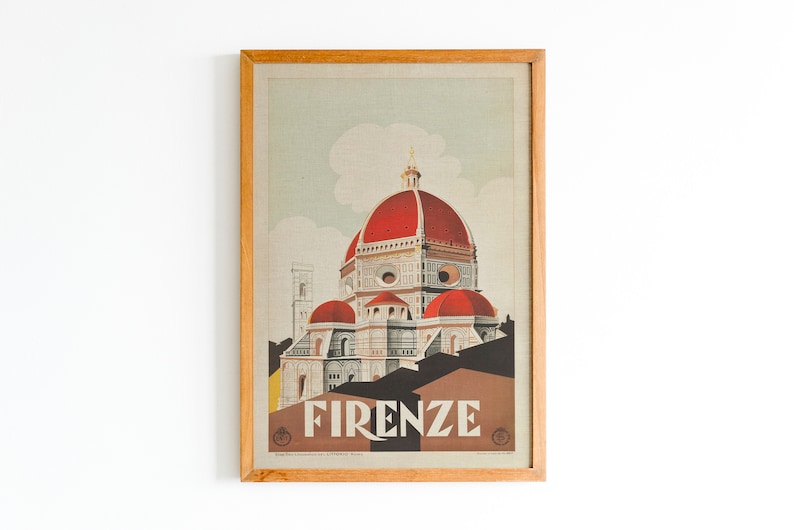 Florence Poster Florence Art Print Firenze Print Poster | Etsy