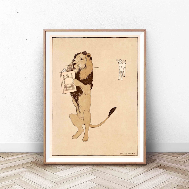 Library Lion - Etsy