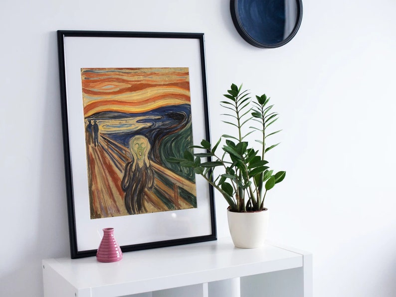 Edvard Munch Print the Scream Print Edvard Munch the Scream - Etsy