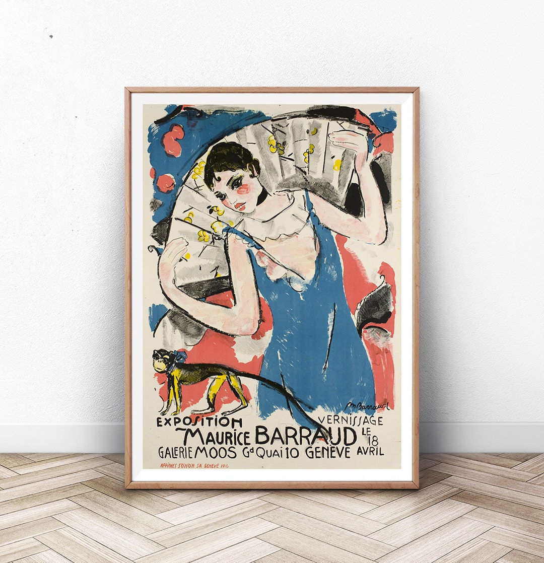 Maurice Barraud Exhibition Poster: Vintage Paris Wall Art - Etsy Australia