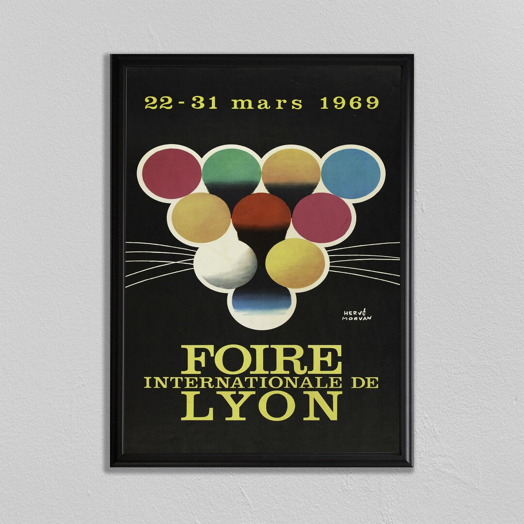Lyon Print, Lion Cat Print, Circus Poster, Circus Decor, Wall Art ...