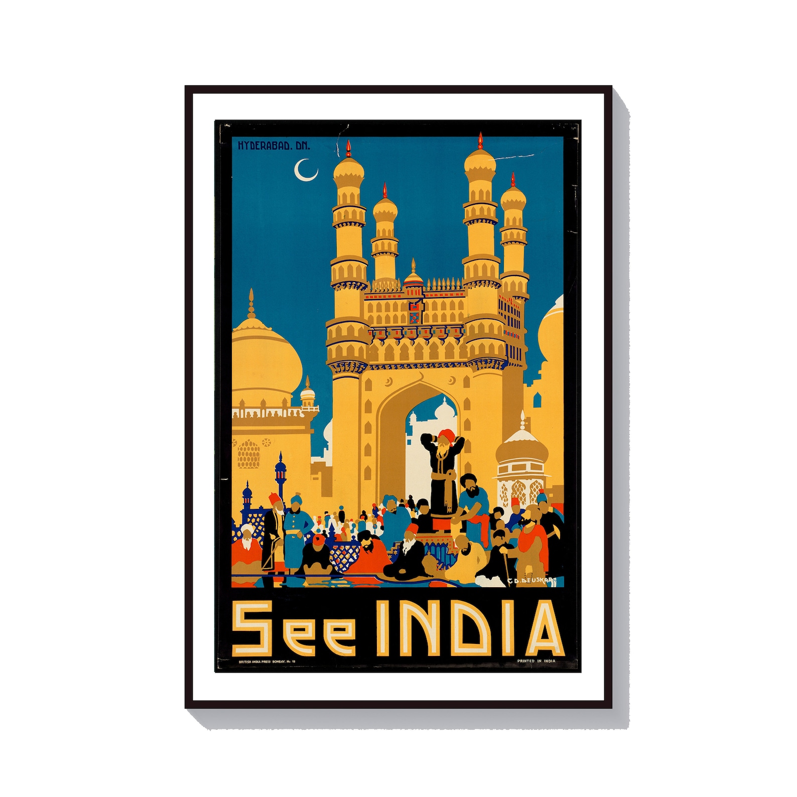 India Poster Poster of India Vintage Travel Poster Vintage - Etsy