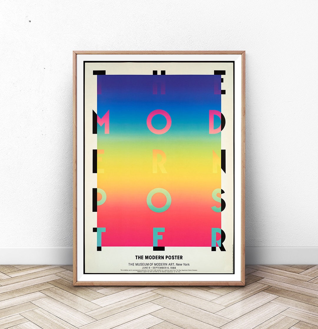 MODERN ART PRINT: Art Exhibition Poster, Modern Wall Art, Mid Century ...