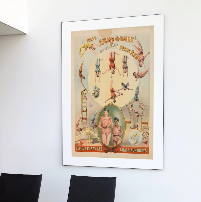 Acrobat Print Circus Poster Circus Decor Wall Art Vintage - Etsy
