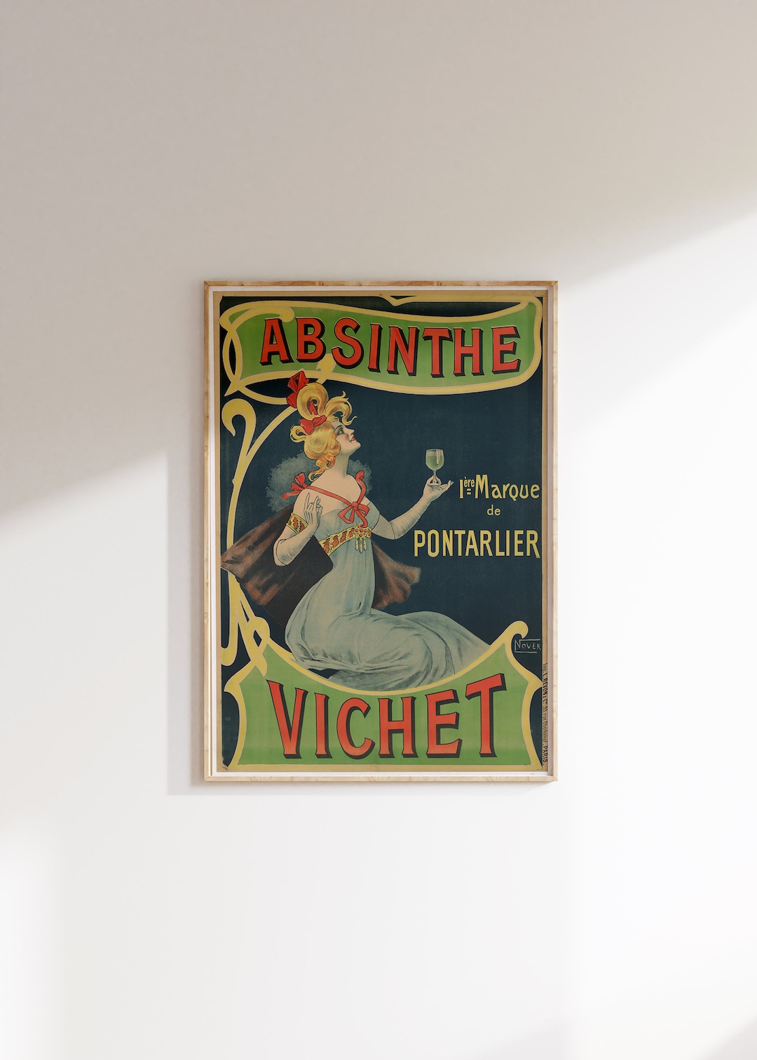 Absinthe Vichet Poster: Vintage Paris Wall Art - Etsy