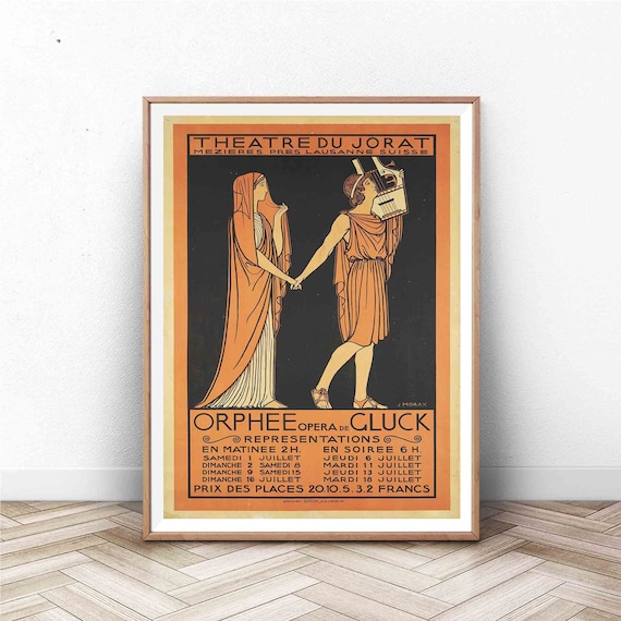 Exhibition Poster Vintage Poster for an Opera Paris Wall | Etsy
