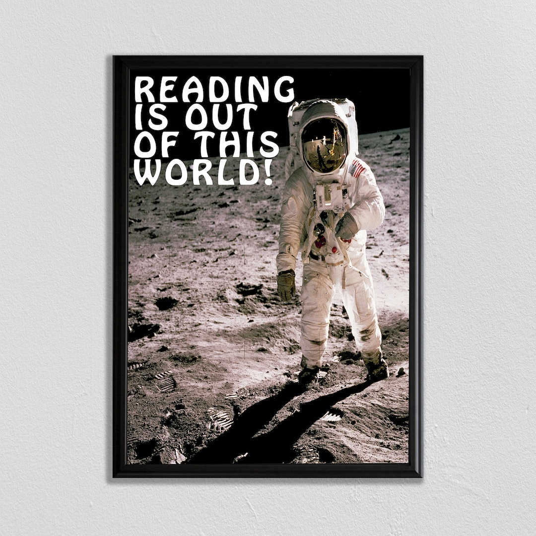 Reading is Out of This World Poster: Space Classroom Art Print - Etsy
