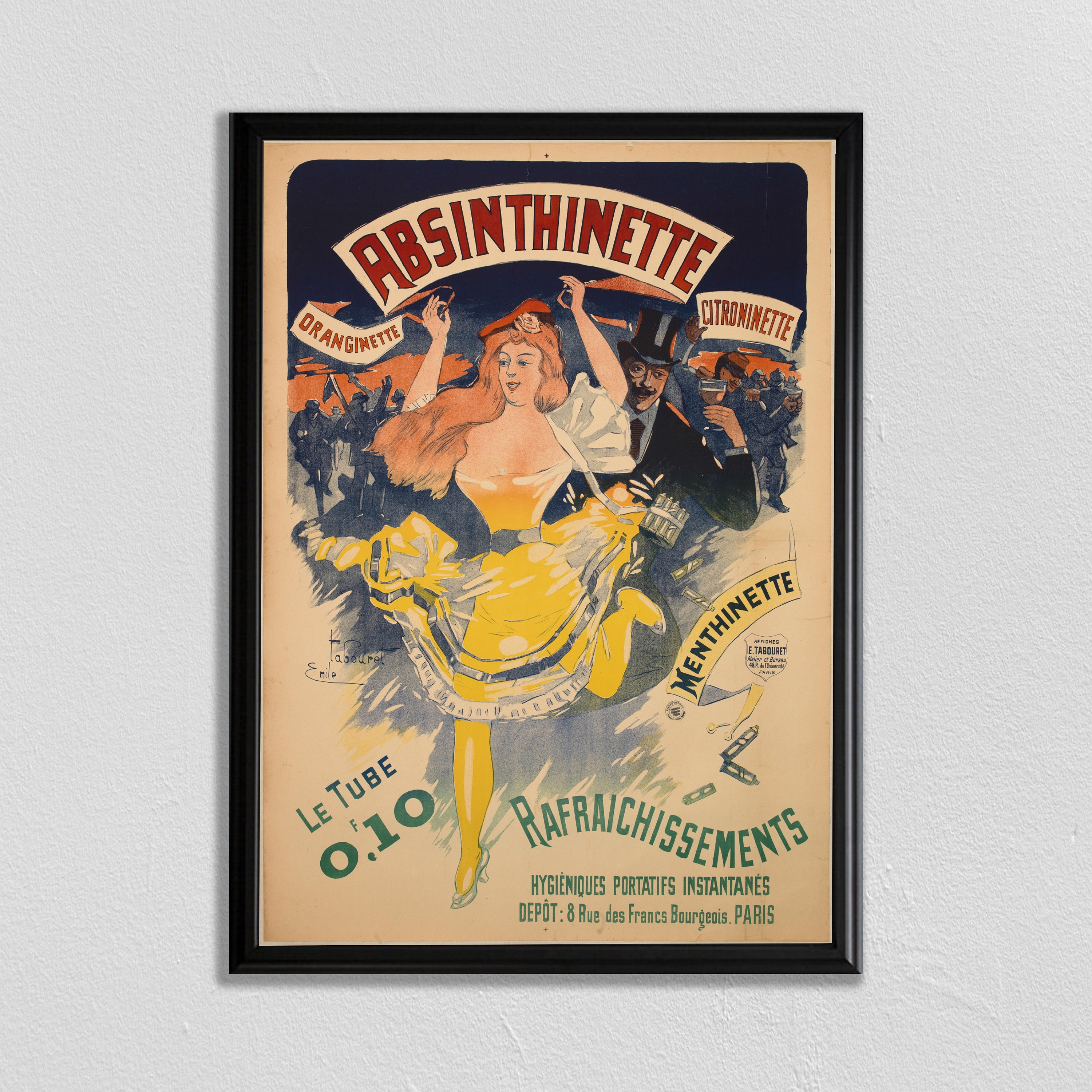 Digital Prints Prints Old French Absinthe poster High quality digital ...