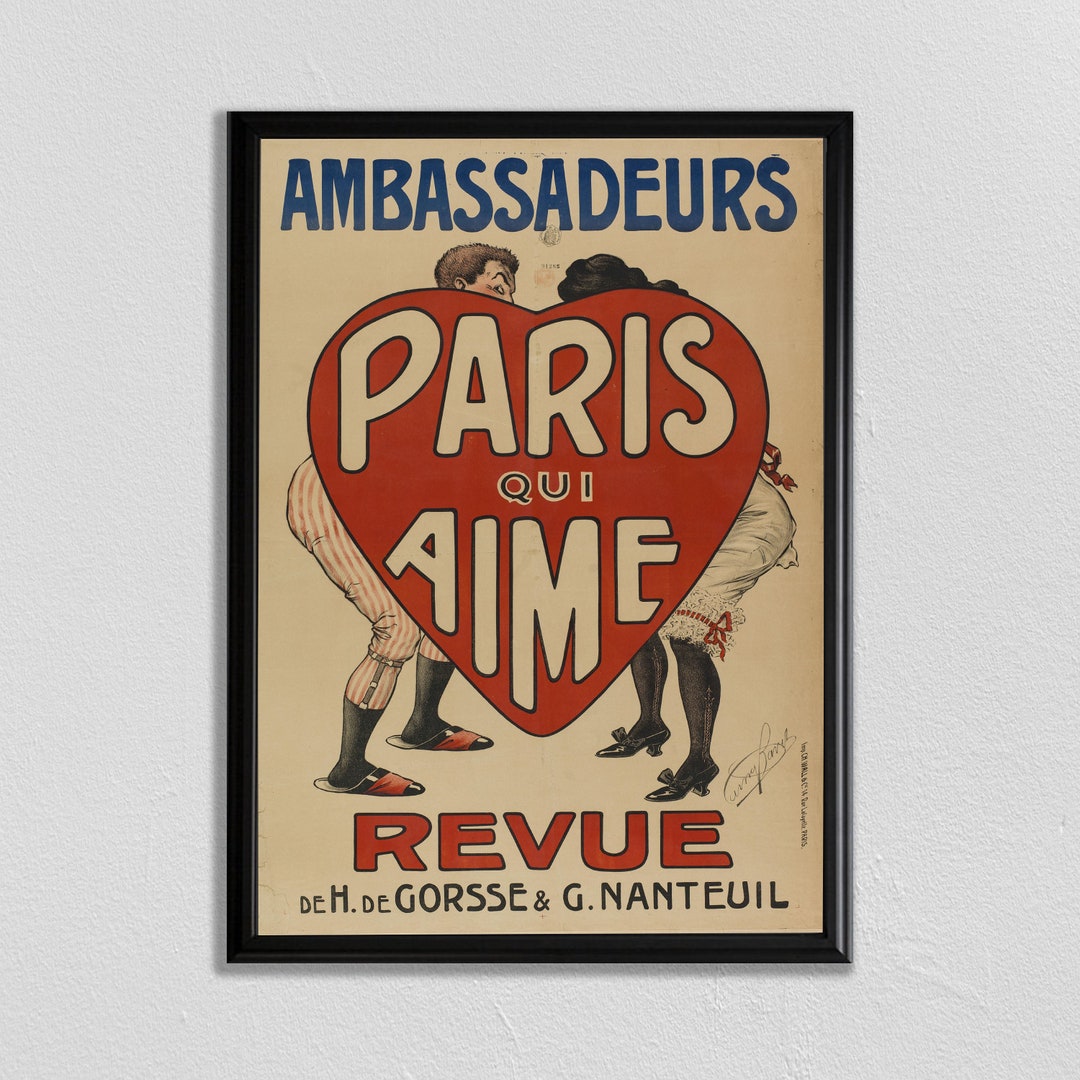 Paris Revue Vintage Art Print Poster - Etsy
